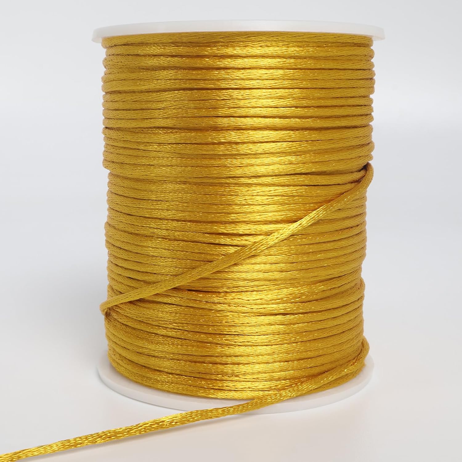 Amazon.com: 2 mm x 330 Feet Satin Nylon Cord, Silky Smooth Nylon String ...