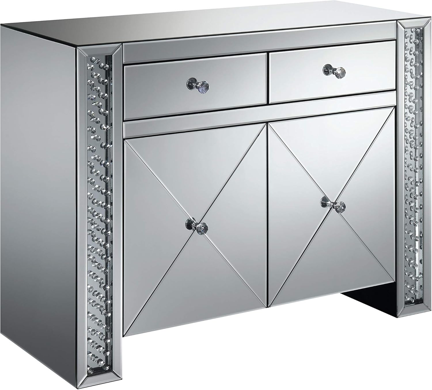 Amazon.com: Coaster Furniture Contemporary Glam 2 Drawer Entryway ...