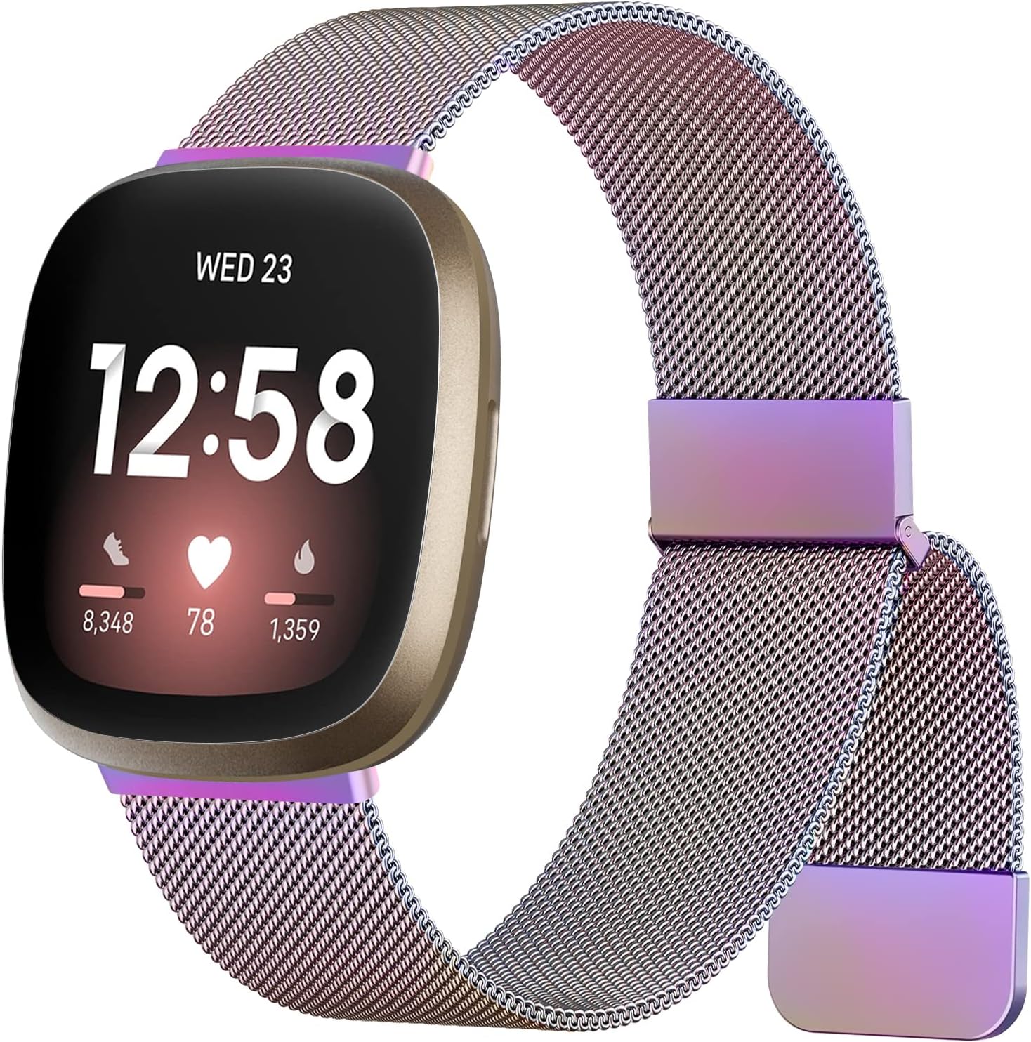 Metal Stainless Steel Bands for Fitbit Versa 4 Bands&Fitbit Versa 3 ...