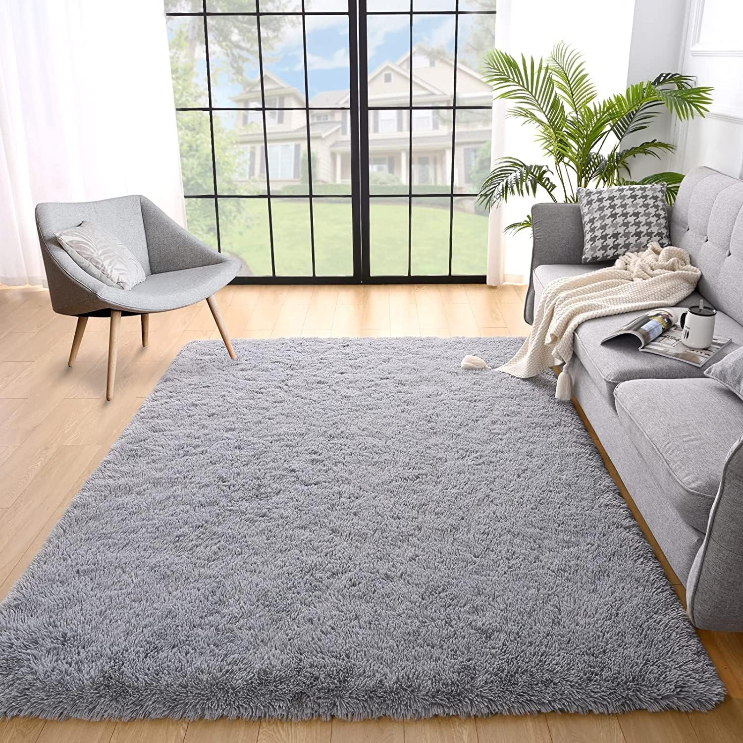 Amazon.com: YOBATH Fluffy Shag Area Rugs 5x7 for Bedroom Living Room ...