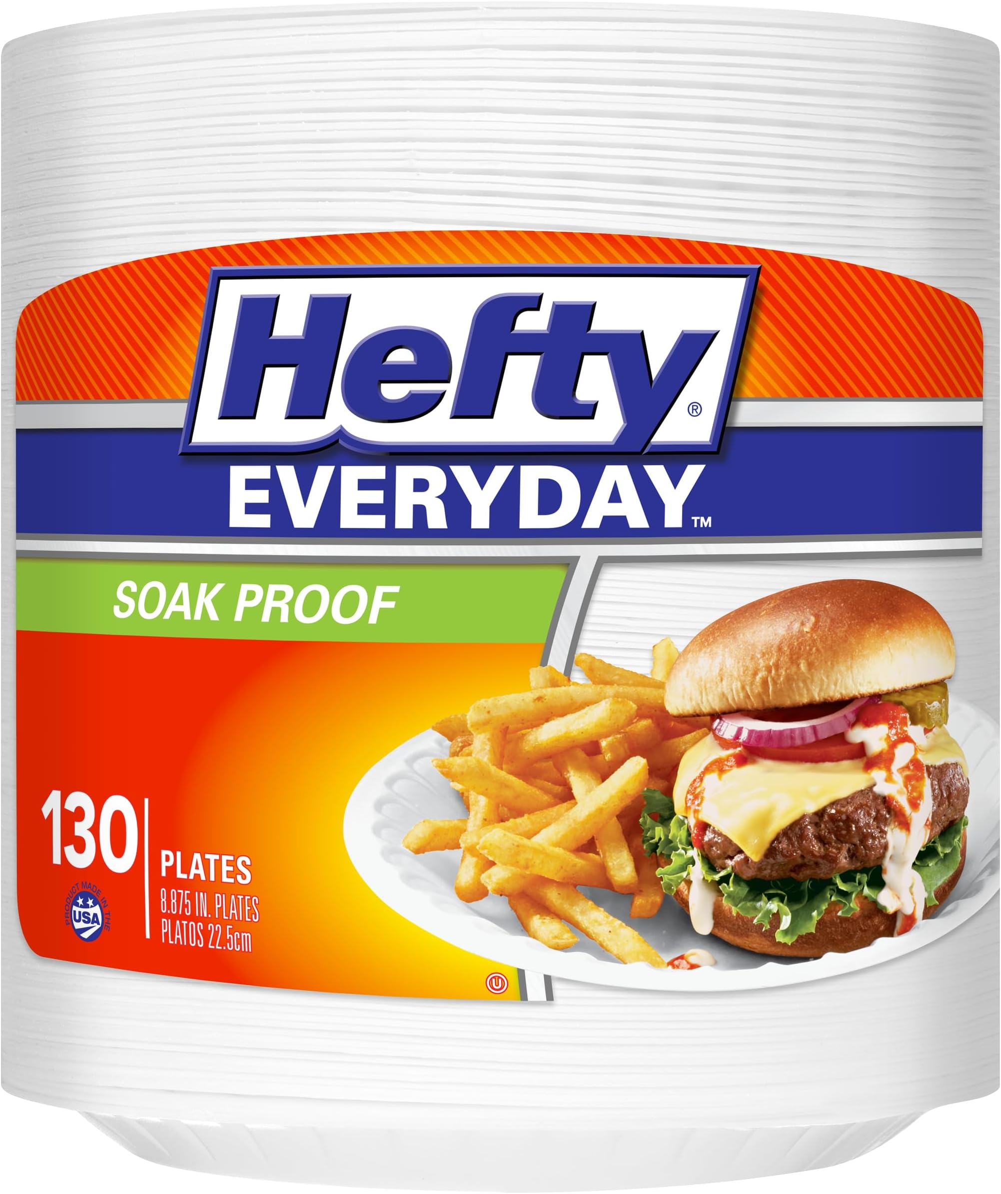 Amazon.com: Hefty Medium Round Foam Disposable Plates - 200 Count ...