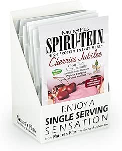 Amazon.com: NaturesPlus SPIRU-TEIN Shake - Cherries Jubilee Flavor - 8 ...