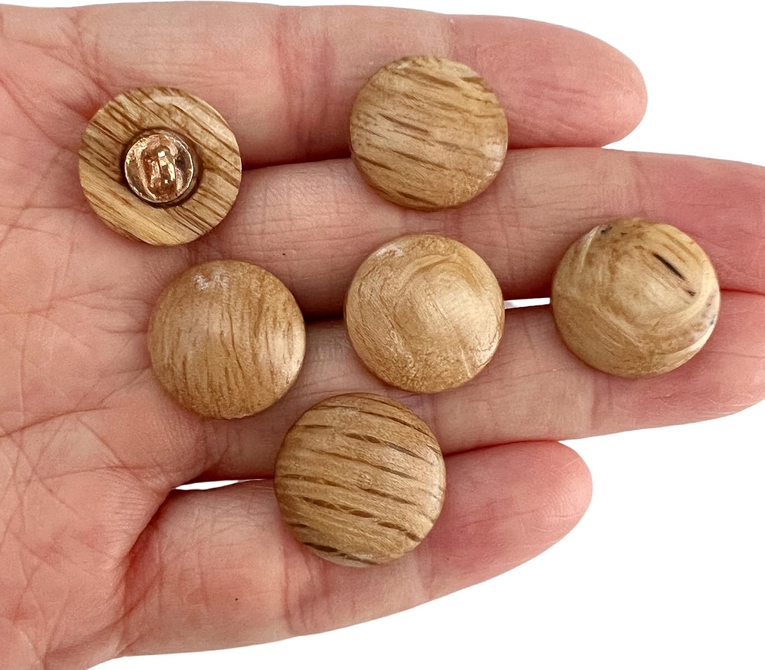 Amazon.com: PEPPERLONELY 10PC 15mm Natural Wood Buttons with Shank Sew ...