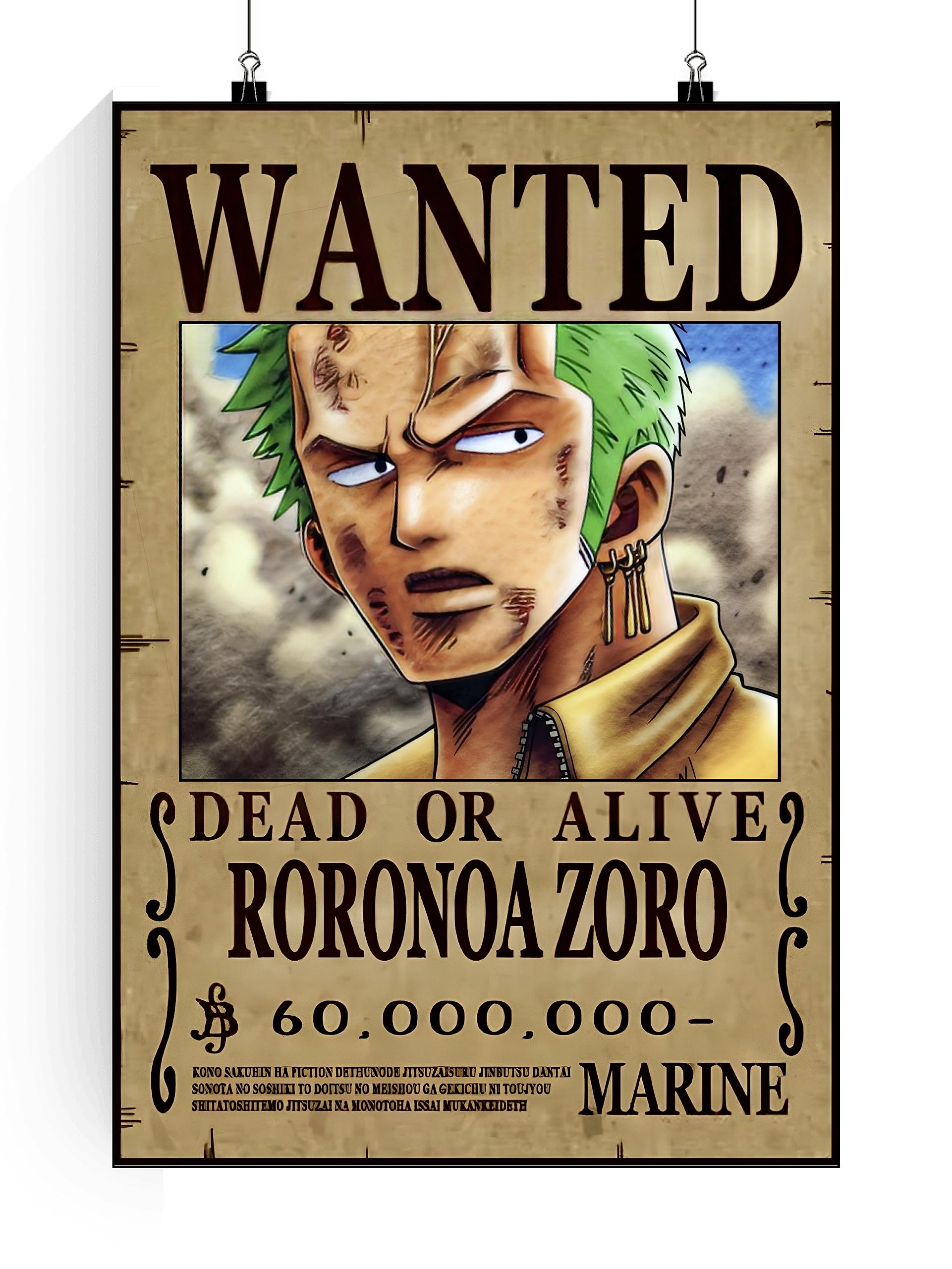 Times Comic Zoro Wanted Posters One Piece Roronoa Zoro Wanted ...