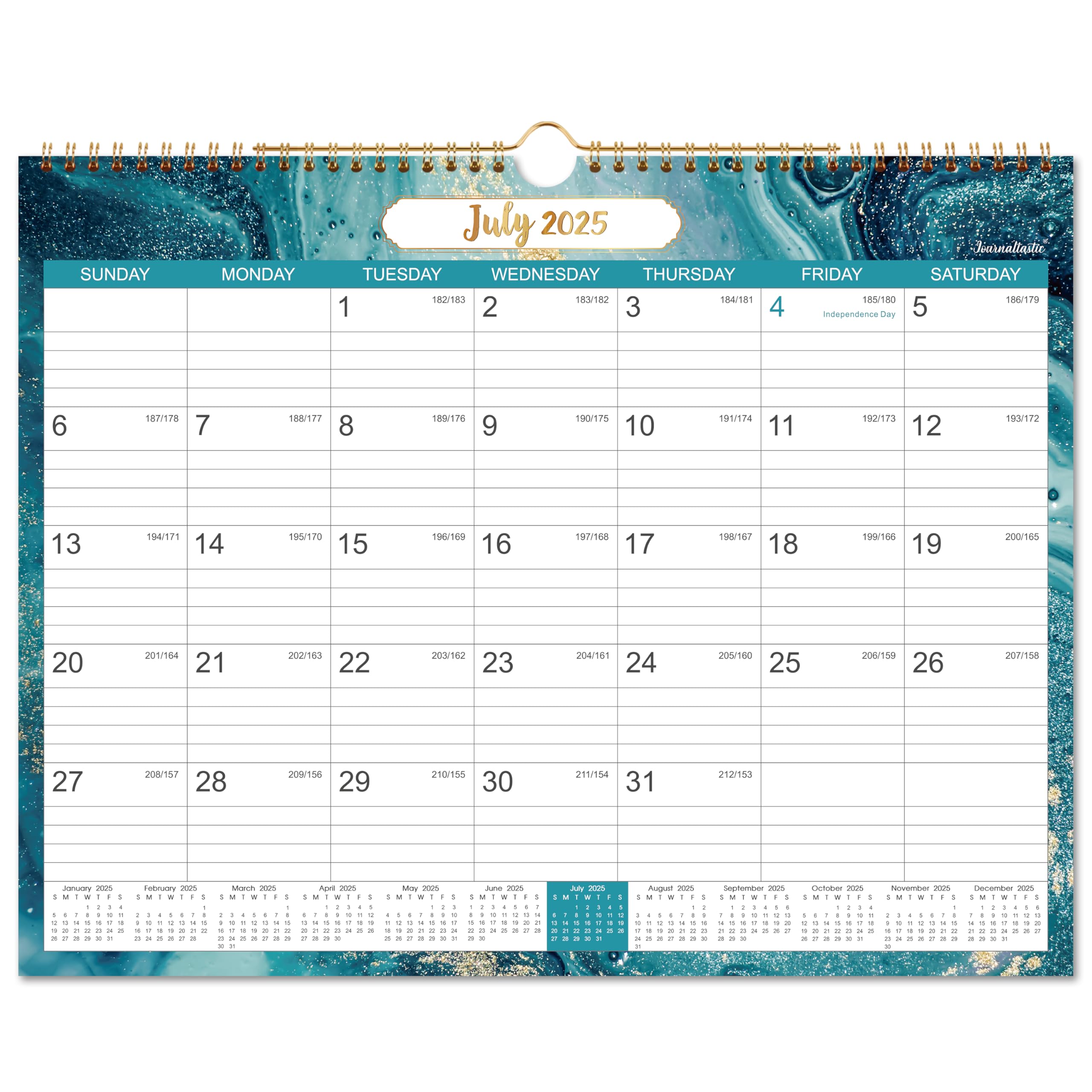 2025 2026 Calendar 2025 2026 Wall Calendar With Julian Date | Desertcart INDIA