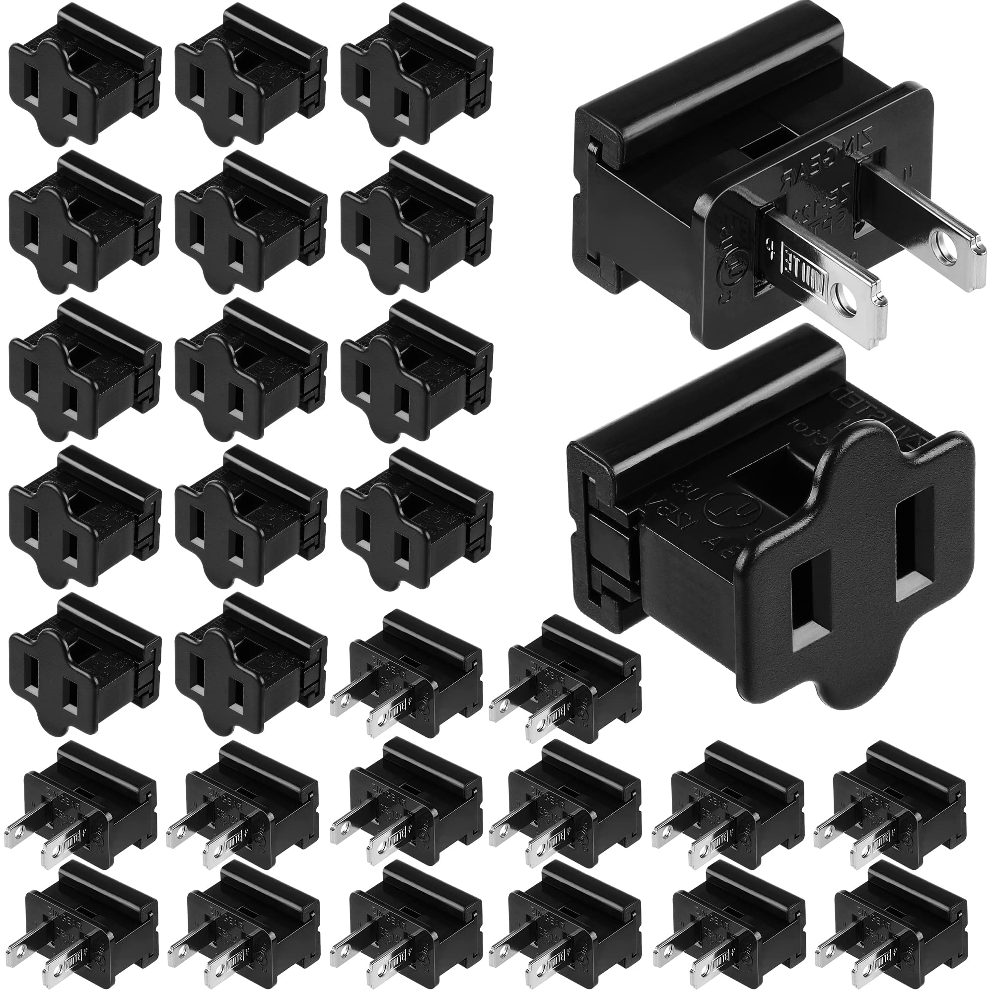 Snapklik.com : Fovths 30 Pieces Christmas Lighting Slip Plug SPT-1 Male ...