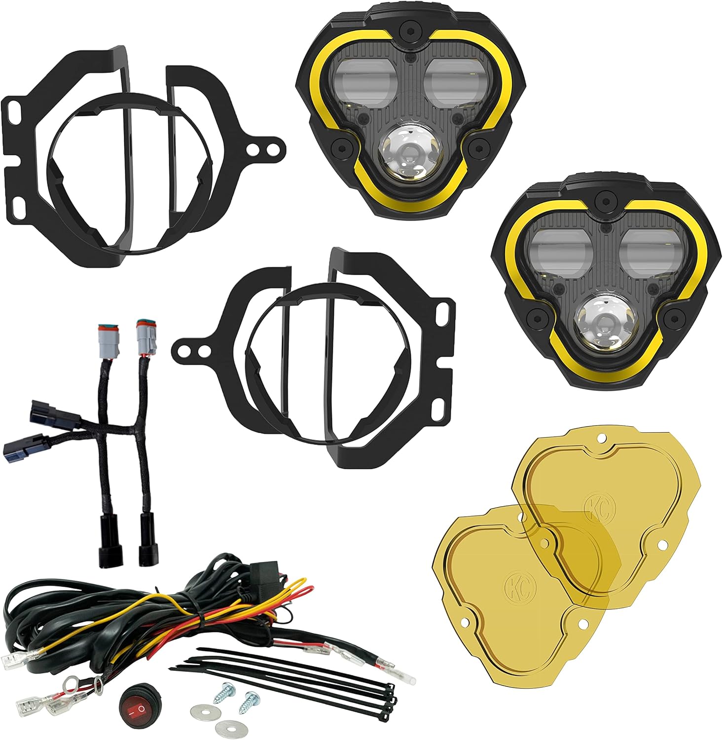 Amazon.com: FLEX ERA® 3 Dual Mode SAE Fog Lights - 2-Light Master Kit - JL/JT Sport Bumpers ...