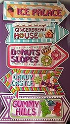 Amazon.com: Candyland Party Decorations Candy Land Party Sign Welcome ...