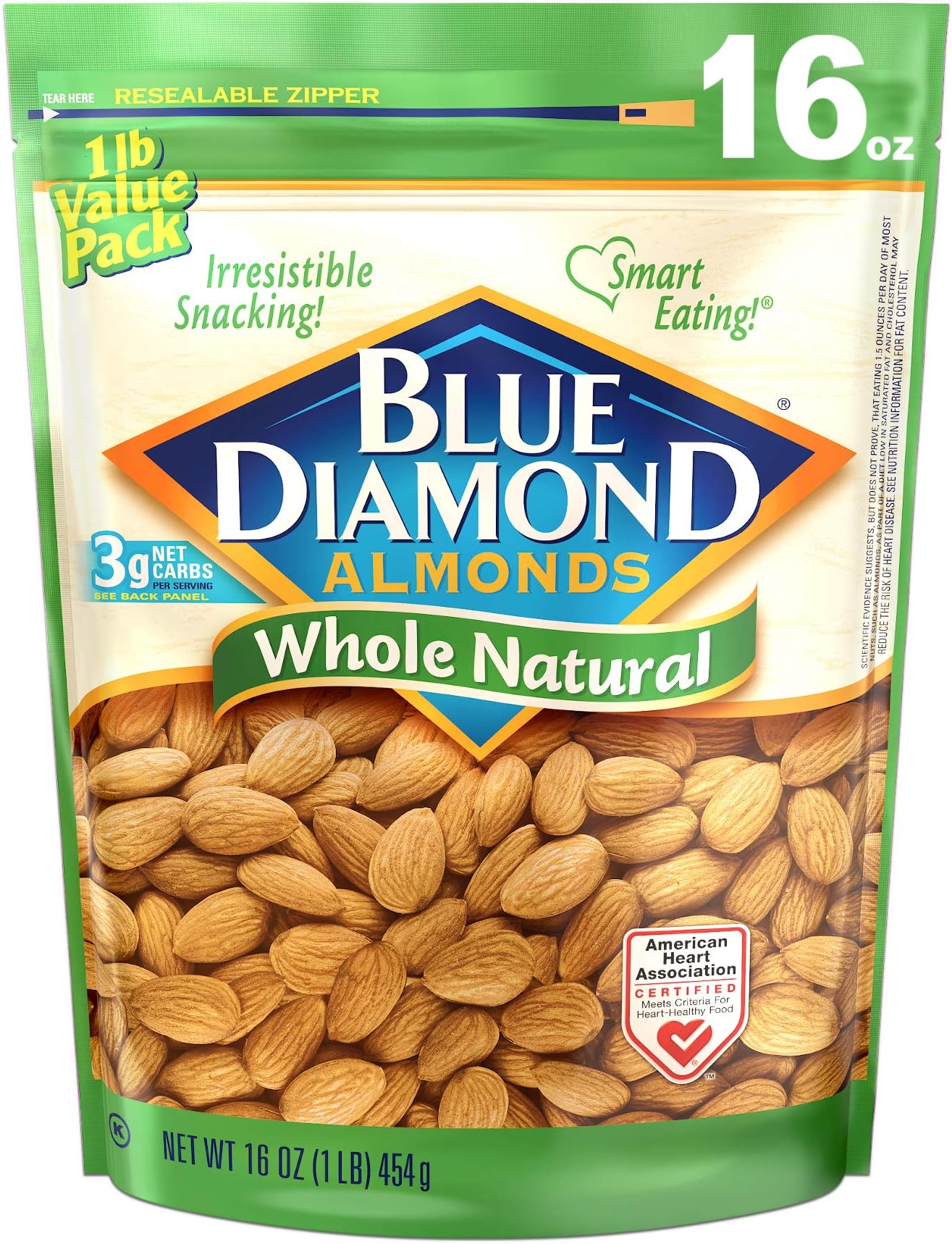 Amazon.com : Nature's Eats Whole Almonds, Natural, 16 Oz : Grocery ...