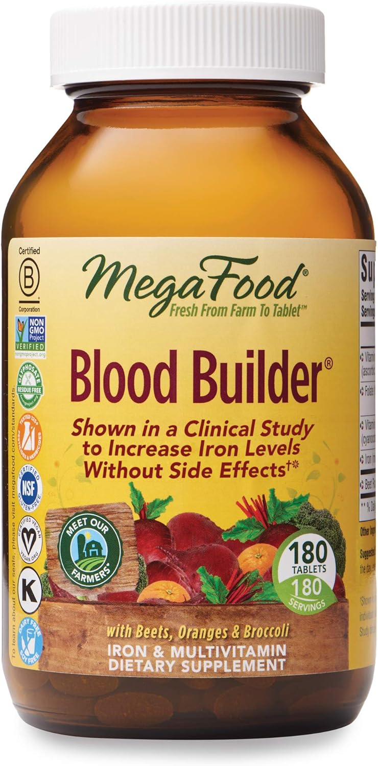 Amazon.com: MegaFood, Blood Builder, Iron Supplement, Support Energy ...