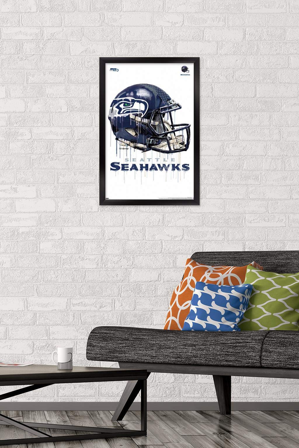 Trends International NFL Seattle Seahawks - Drip Helmet 20 Wall Poster ...