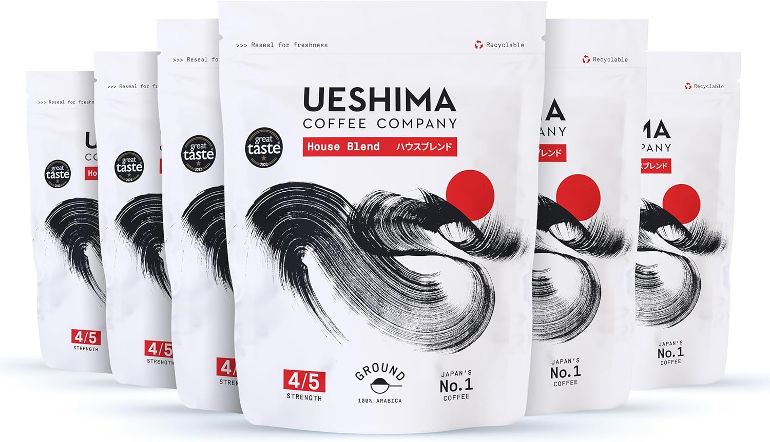 Ueshima House Blend Ground Coffee 250g (pack of 6) : Amazon.co.uk: Grocery