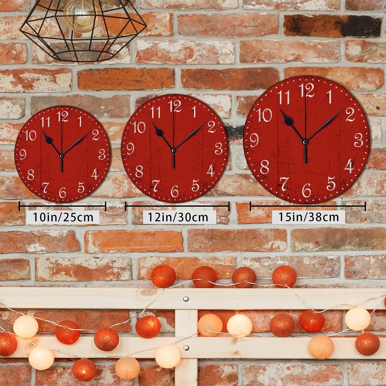 Rustic Red Wall Clock Rustic Red Barn Red Wall Clock Rustic Red Barn
