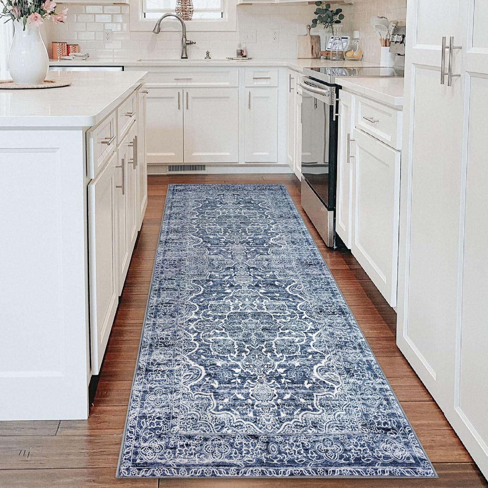 Amazon.com: KUTA Vintage Washable Kitchen Runner 3x8, Kitchen Runners ...