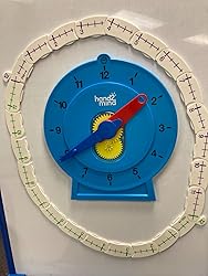 Amazon.com: hand2mind Advanced NumberLine Clock™ for Kids Learning to ...