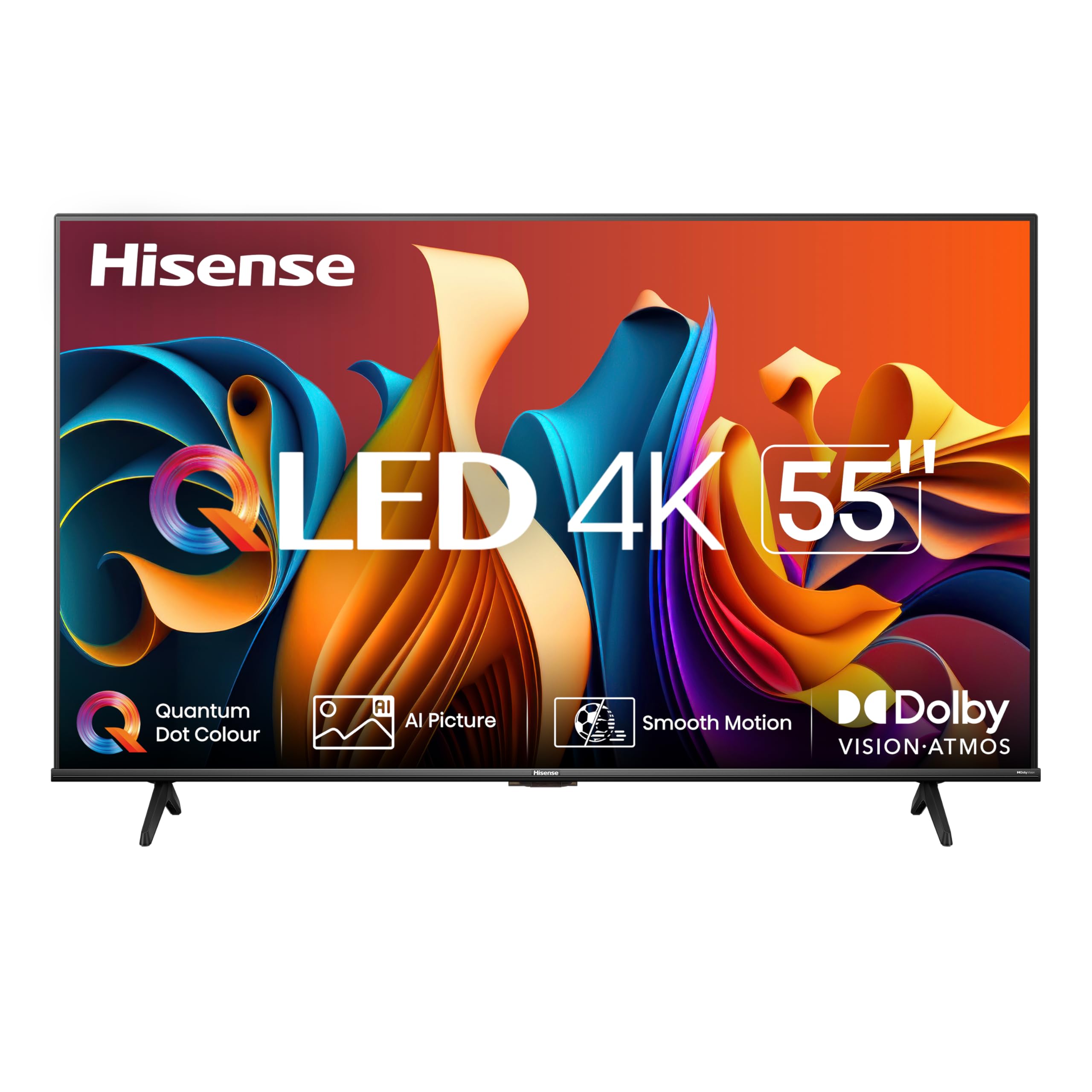 Hisense 55QD6N-55 QLED 4K UHD Google TV with 4K AI Upscaler, AI Sports ...