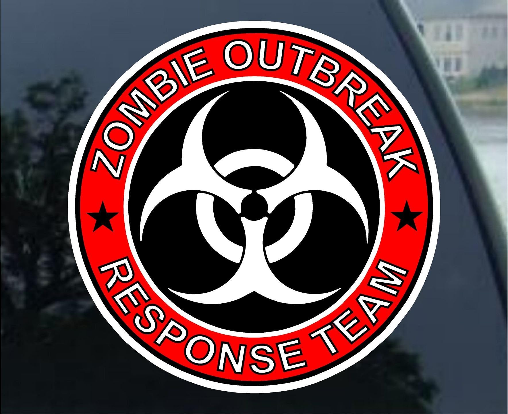 Amazon.com: Zombie Outbreak Response Team Cool Vinyl Decal Bumper ...