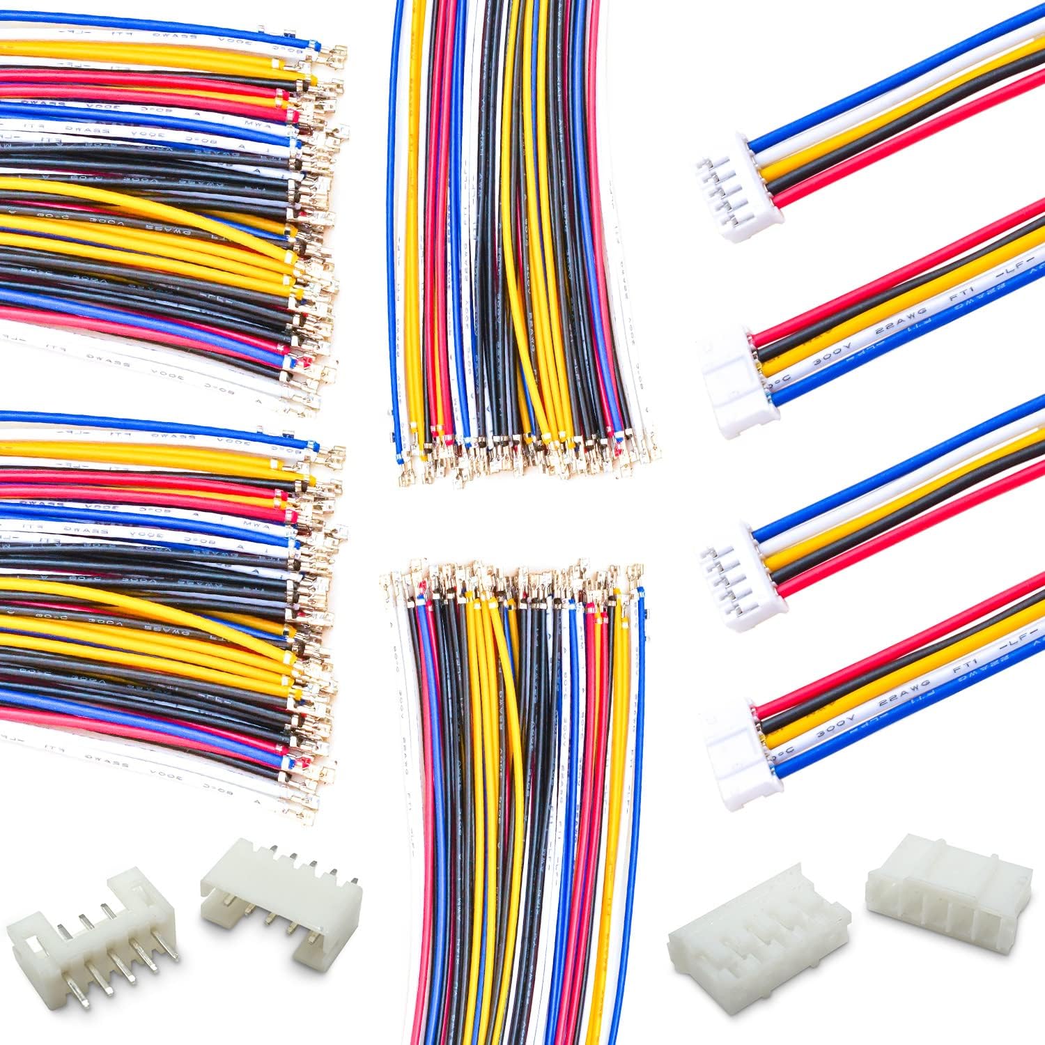 Amazon.com: Yoeruyo PH2.0mm JST Connector Kit with 22AWG Pre-Crimped Wire, 2/3/4/5/6/7/8/9/10/12 ...