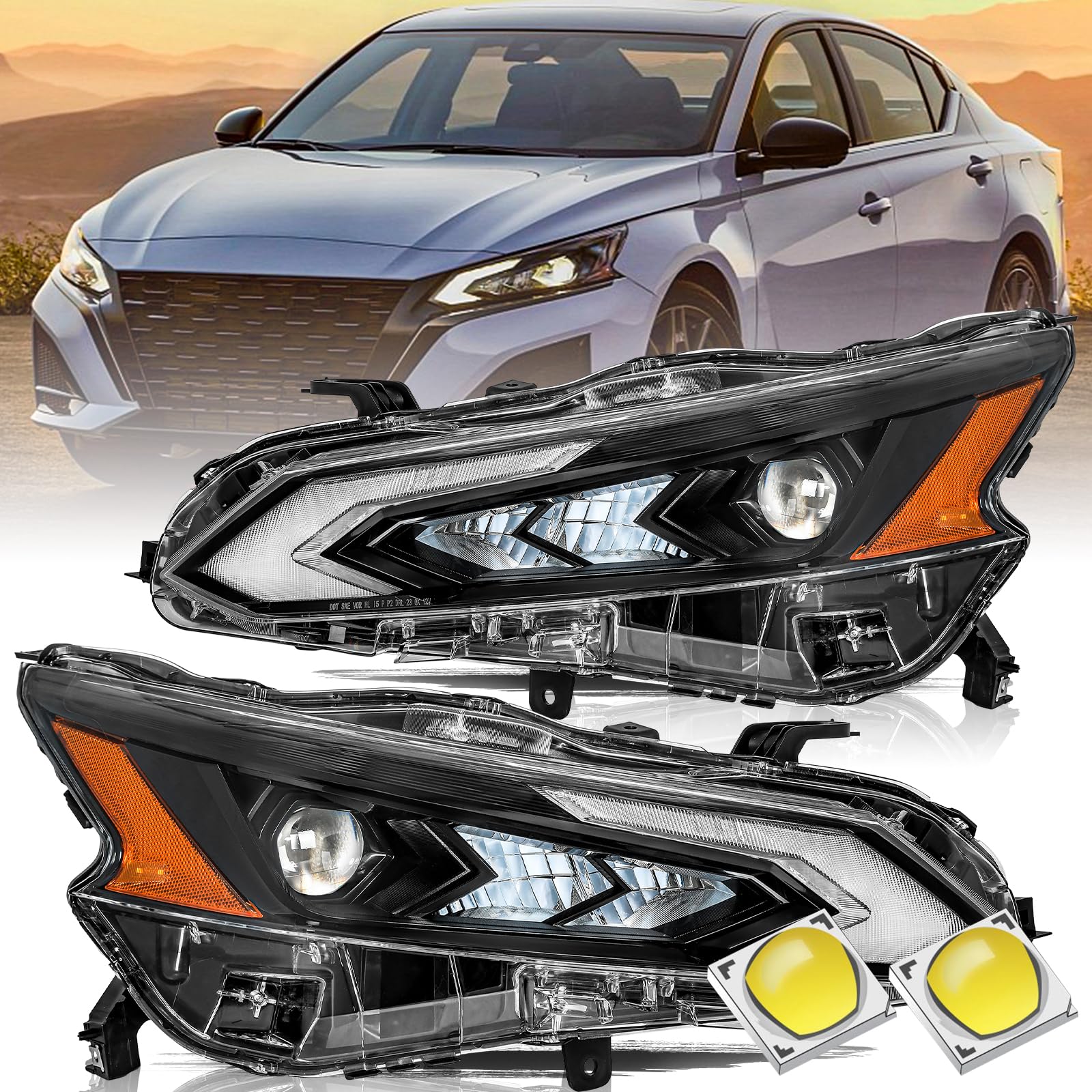 Snapklik.com : Aosky Full LED Headlight Assembly Replacement For 2023 ...