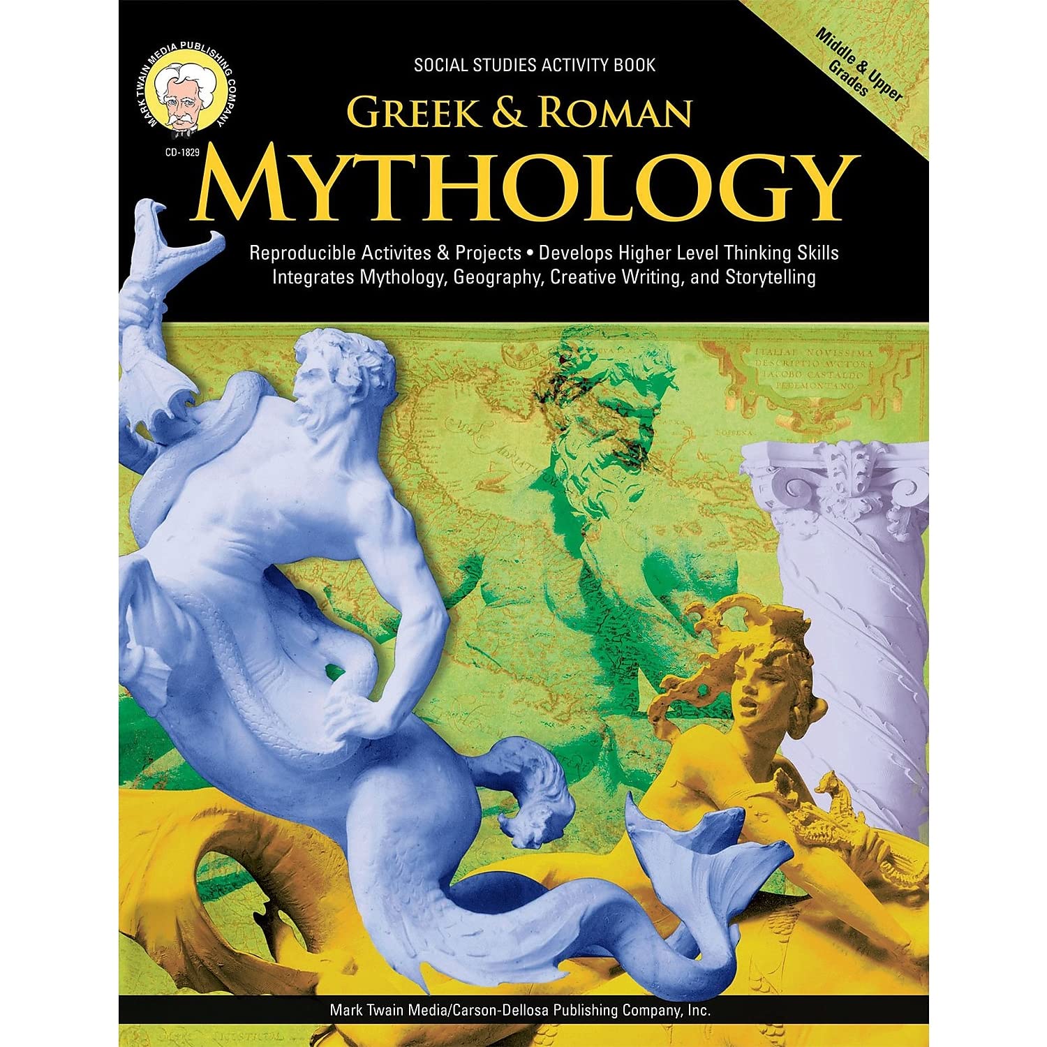 Amazon.com: Mark Twain Media Grades 6-12 Greek & Roman Mythology ...