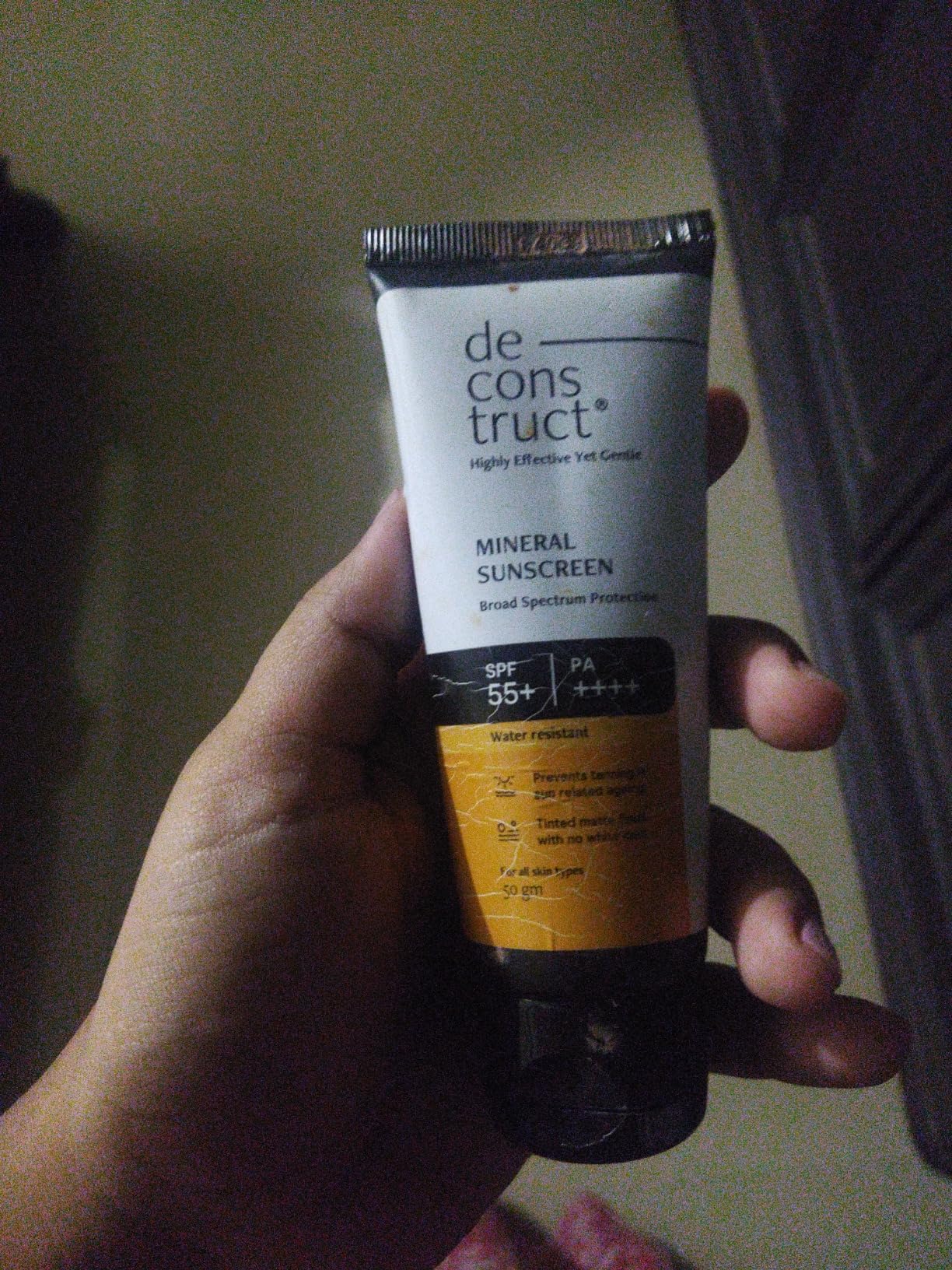 Deconstruct Tinted Mineral Sunscreen Spf 55+ And Pa++++|Sunscreen Cream For Women&Men With Zinc ...