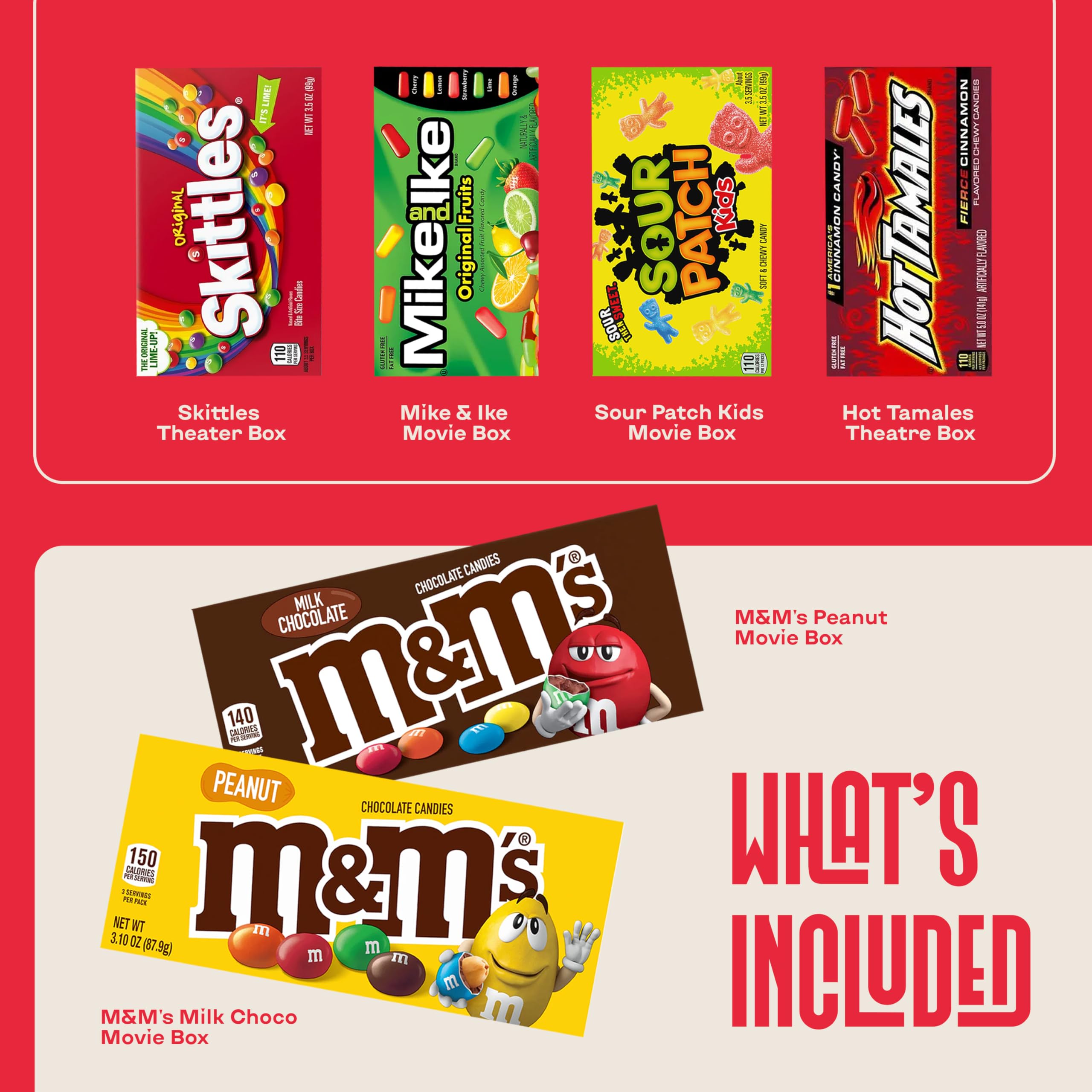 Snapklik.com : Movie Night Supplies: Candy Variety Pack Movie Gift ...