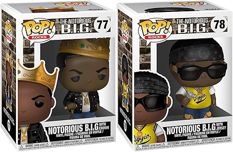 Amazon.com: Funko Pop! Rocks: Notorious B.I.G. Bundle (2-Pack) B.I.G ...