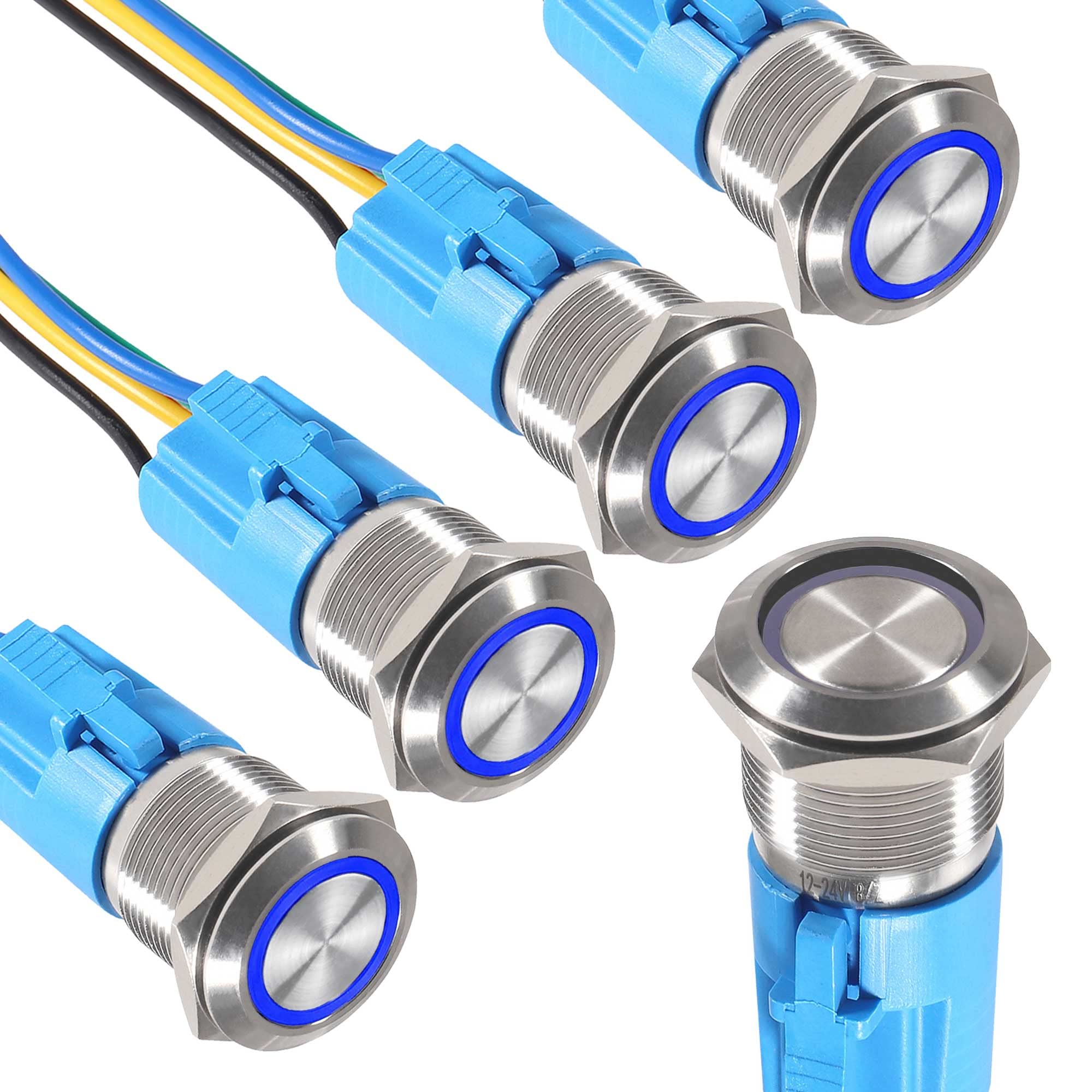 Pulsante Latching 19mm Stainless Steel Latching Push Button Switch At ...