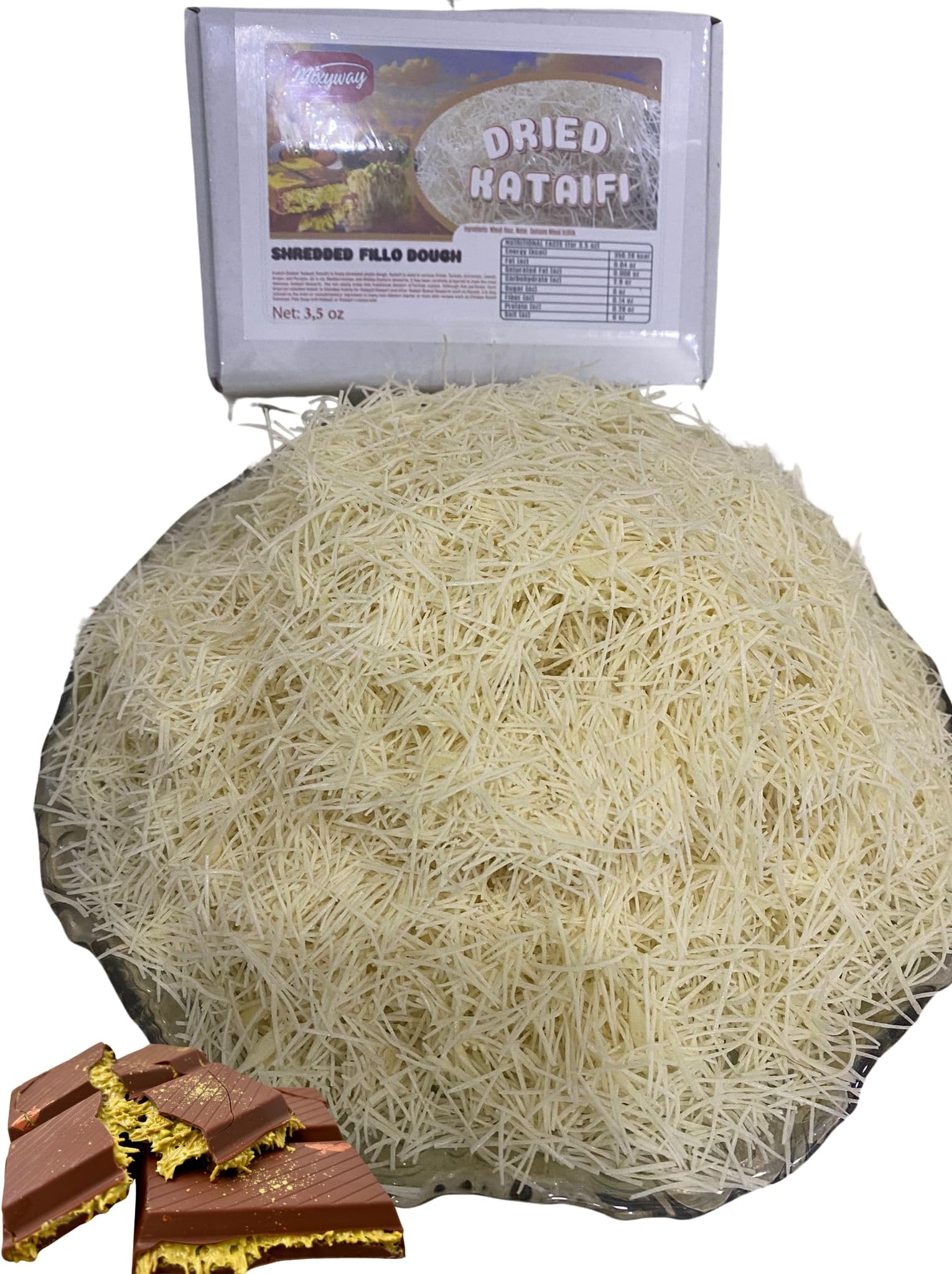 Amazon.com: Kataifi Shredded Fillo Dough 3.5 Oz (100 gr.) for Dubai ...
