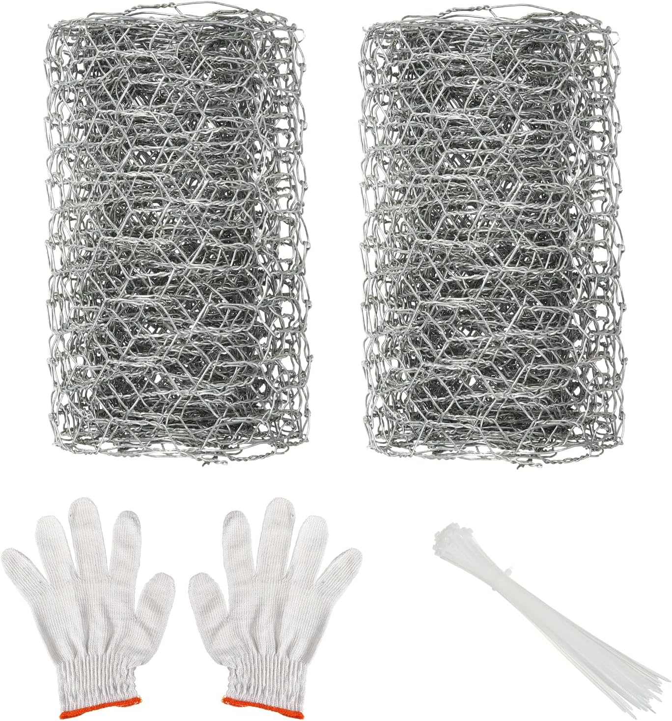 Amazon.com : PATIKIL 118"x4" Chicken Wire Mesh, 2 Sheet 0.6 Inch ...