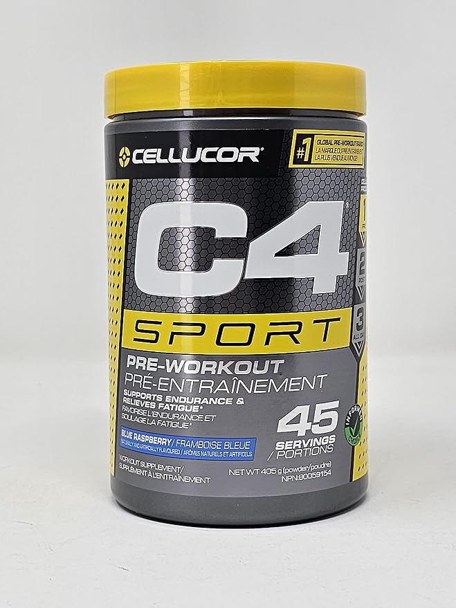 Cellucor C4 Sport Pre-Workout - Blue Raspberry Energy & Endurance