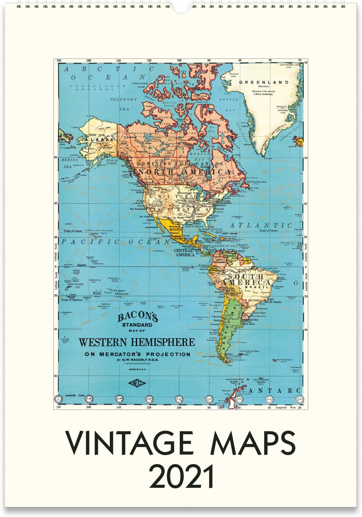 Amazon.com : 2021 Vintage Map Weekly Planner : Office Products