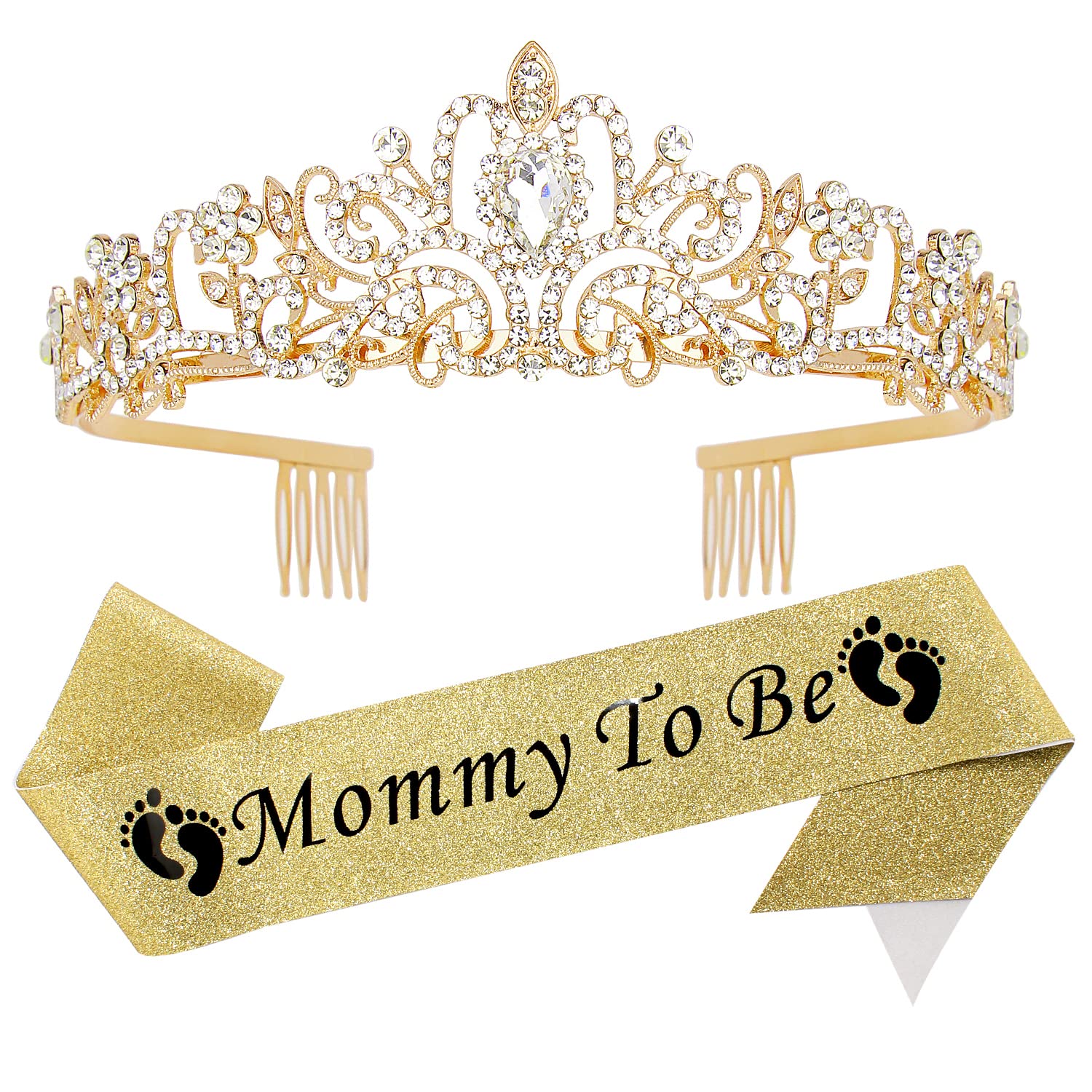 Didder Mommy To Be Sash And Tiara Set Gold Mommy | Desertcart Sri Lanka