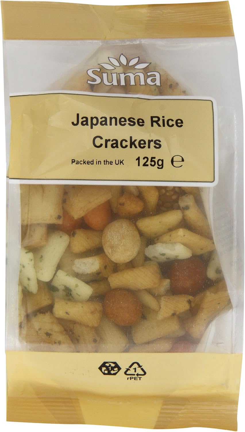 Suma Japanese Rice Crackers 125 g (Pack of 6) : Amazon.co.uk: Grocery