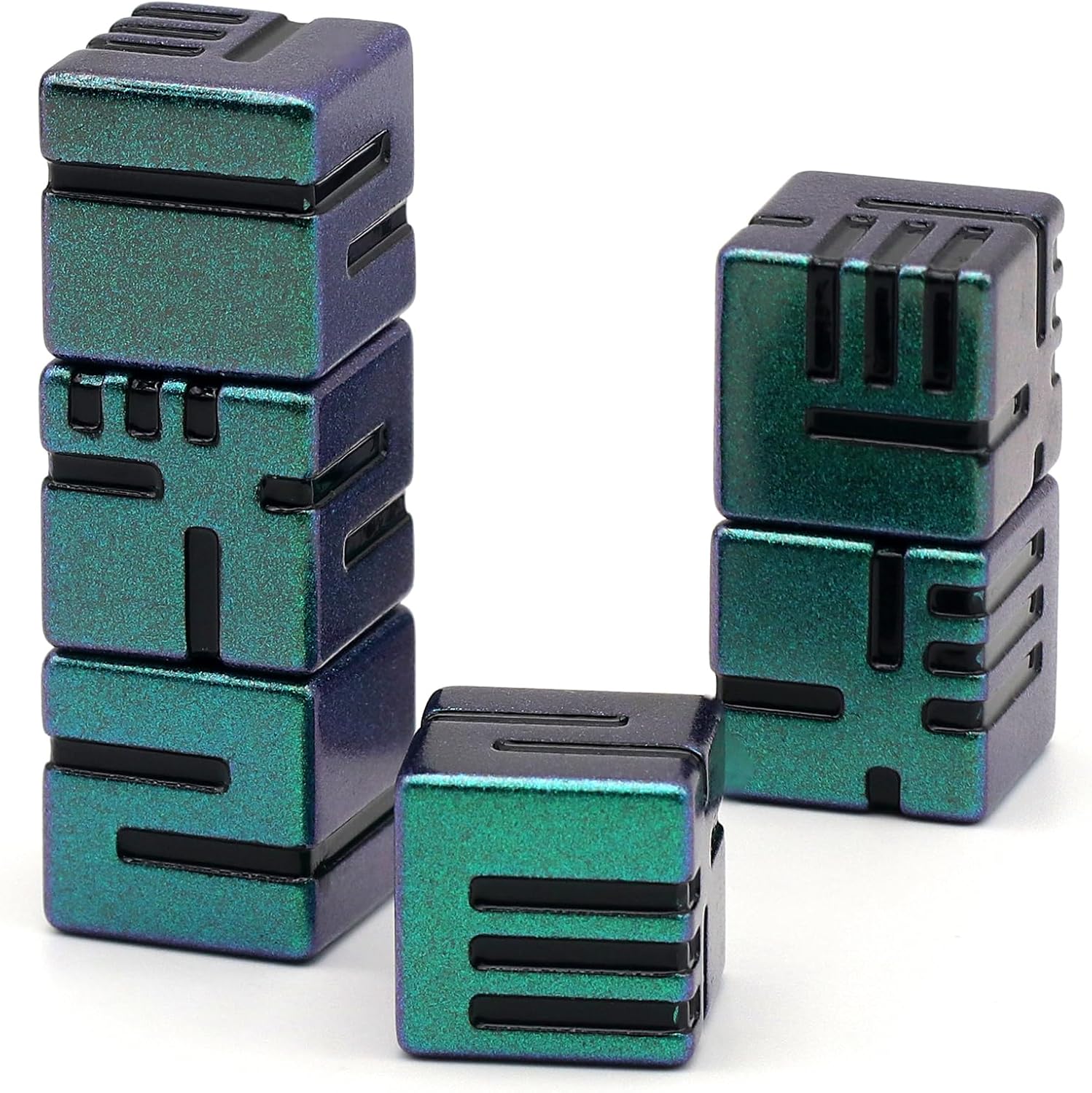 Amazon.com: FONVGOGO D6 Dice Set 6 Pcs, Cool Fancy 6 Sided Die Great ...