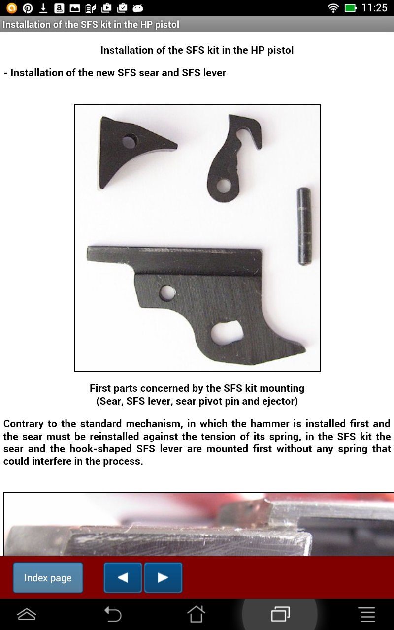 Safety Fast Shooting system (SFS) for Browning Hi-Power pistol ...