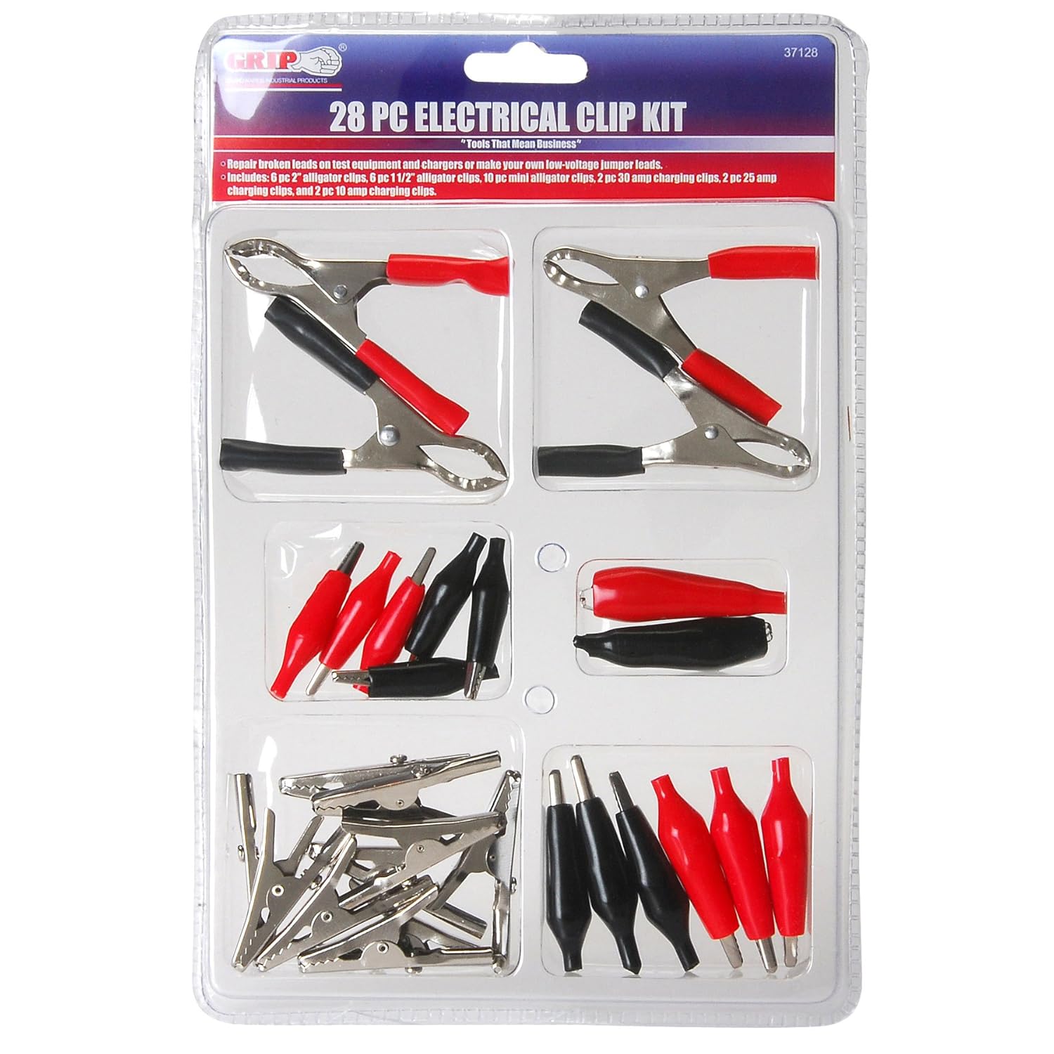 Amazon.com: Grip On Tools 37128 Electrical Clip Kit, 28 Piece : Automotive