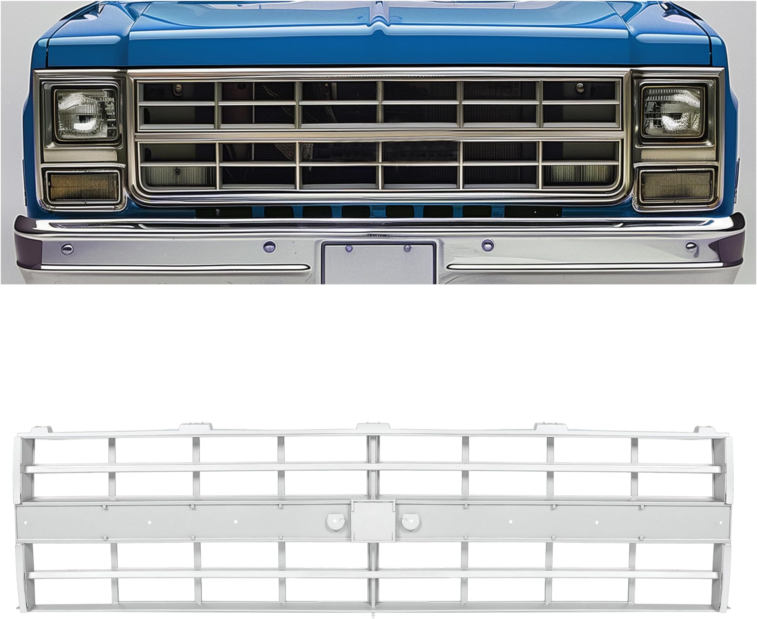 Amazon.com: KUAFU Front Grille Grill Compatible with 1985-1988 Chevy ...