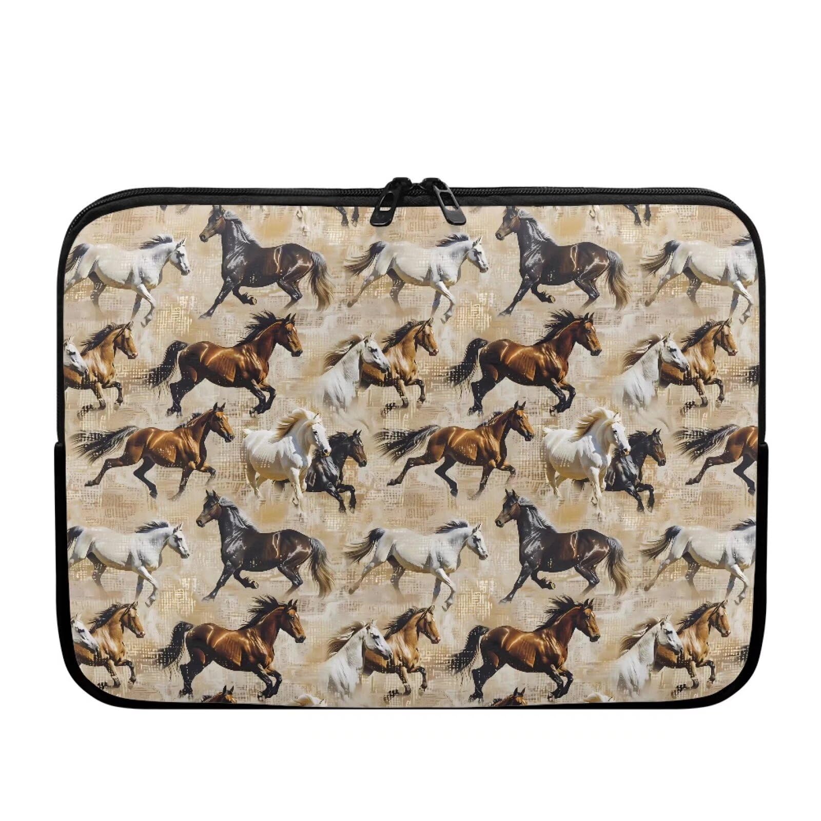 Amazon.com: Suhoaziia Western Running Horses Laptop Sleeve, Computer ...