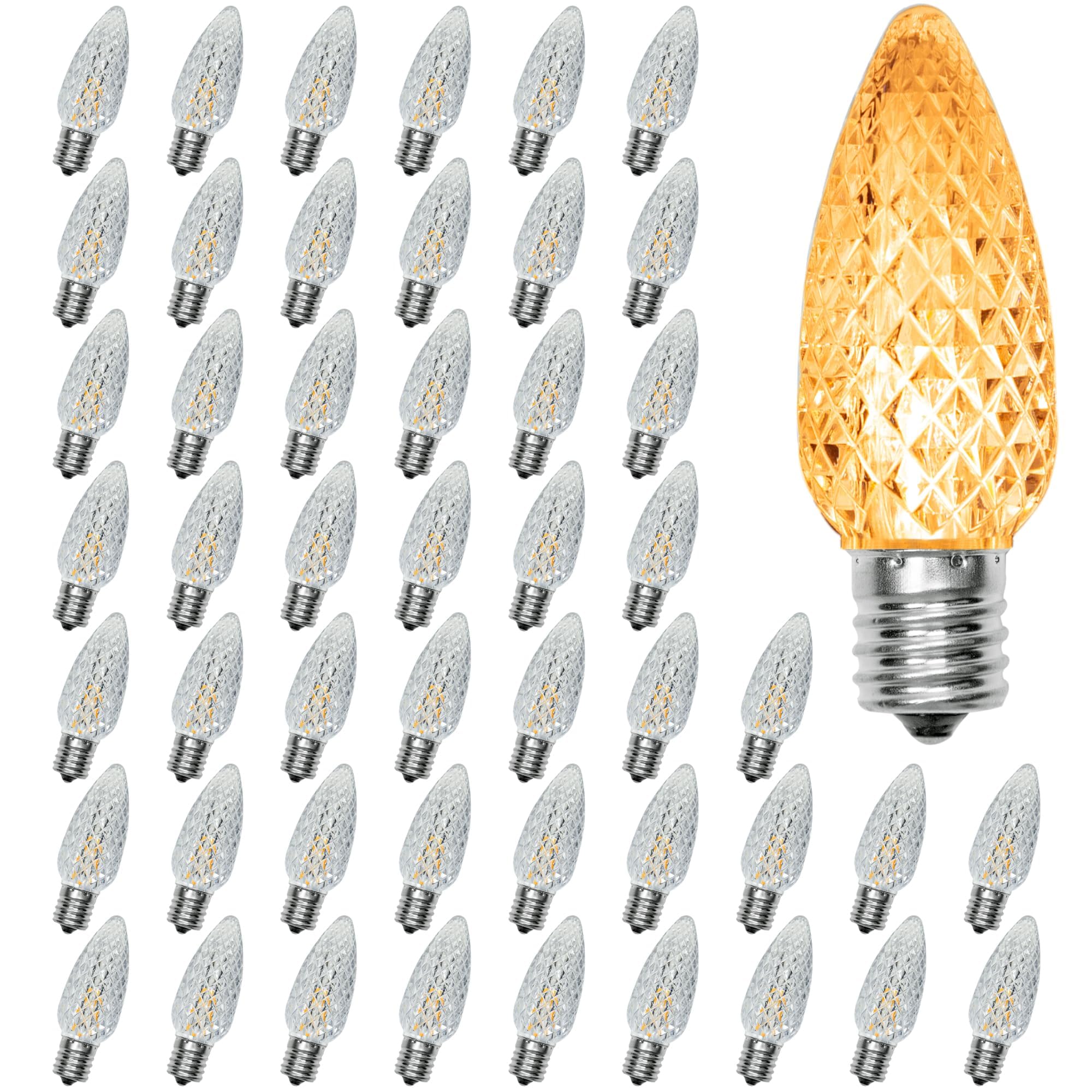 Tiadio 50 Pack C9 Led Christmas Lights Bulb, C9 Replacement LED ...