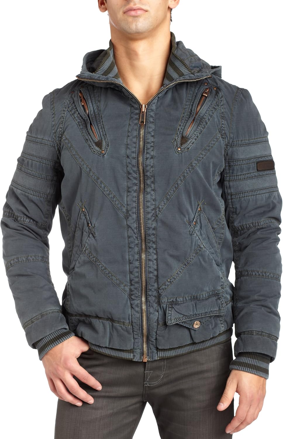Jet Lag Men's Premium Hooded Jacket,Navy Blue,XXX-Large at Amazon Men’s ...