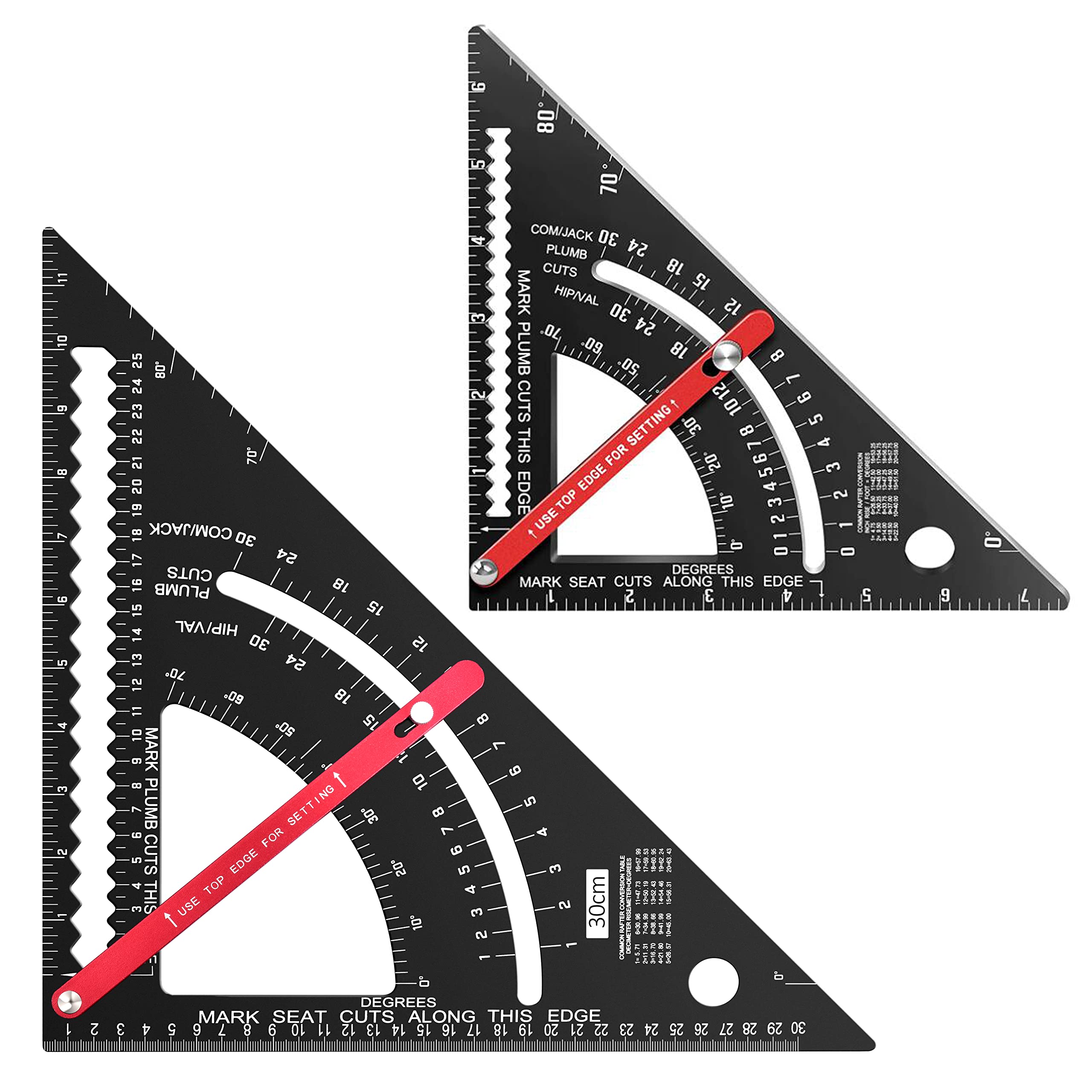 Gohelper 7inches & 12 inches Carpenter Square Tool Rafter Framing ...