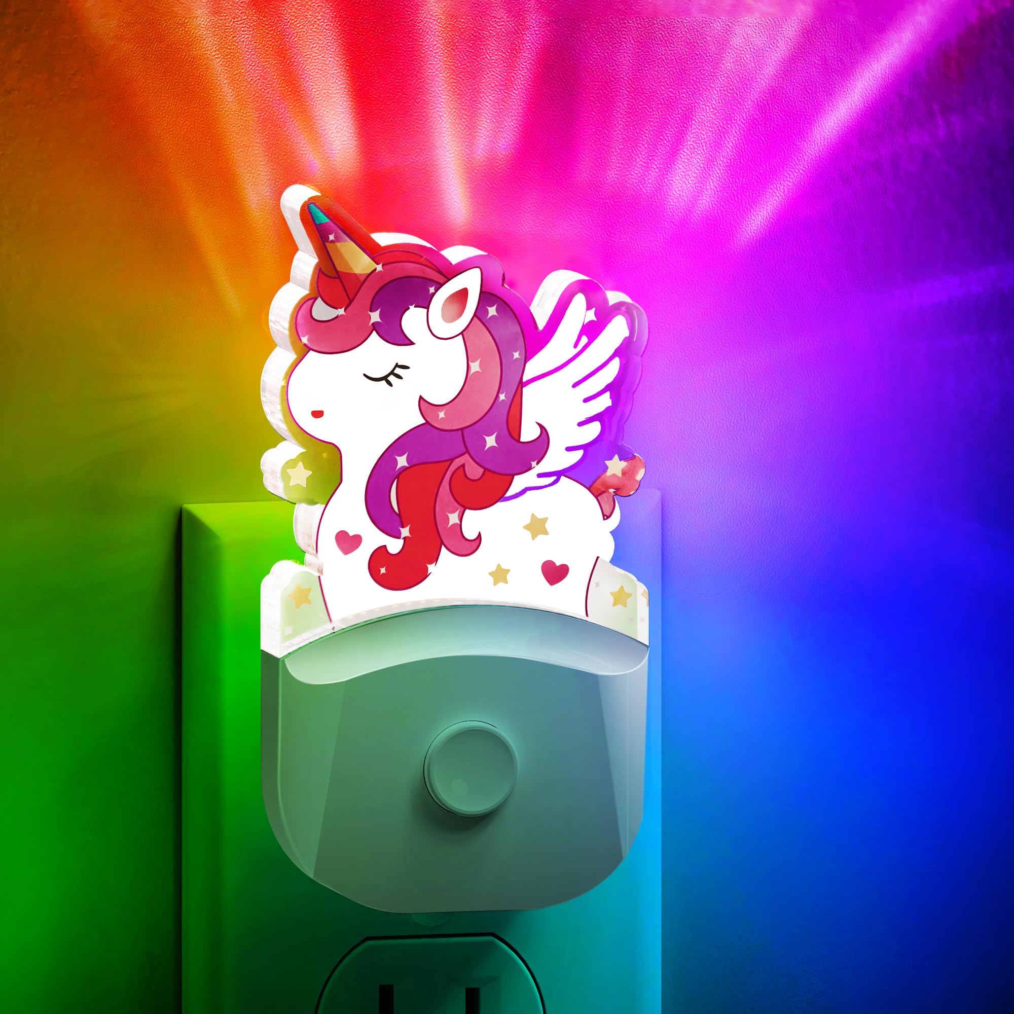 LOHAS Night Light for Kids, Plug in Night Light with Dusk to Dawn ...