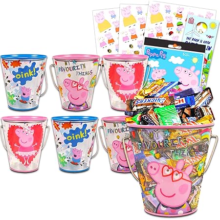 Amazon.com: Peppa Pig Plastic Favor Container | Pink | Party Favor | 1 ...