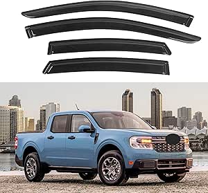 Amazon.com: KPY Window Visor Compatible with Ford Maverick XL XLT Lariat 2022-2024, Rain Guard ...