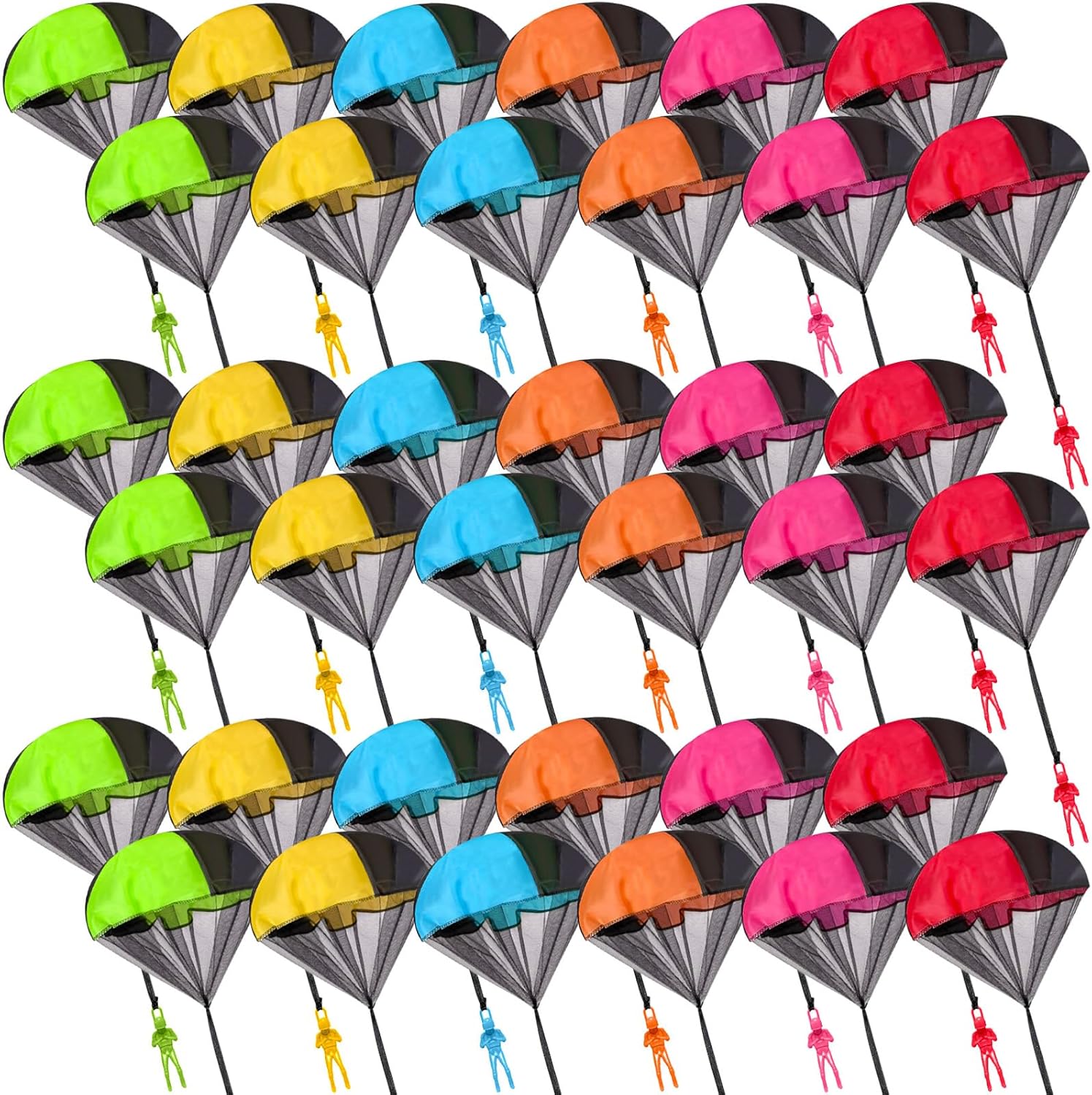 Amazon.com: FVXEWRCS 36 Pieces Army Parachute Toy Camo Parachute Army ...