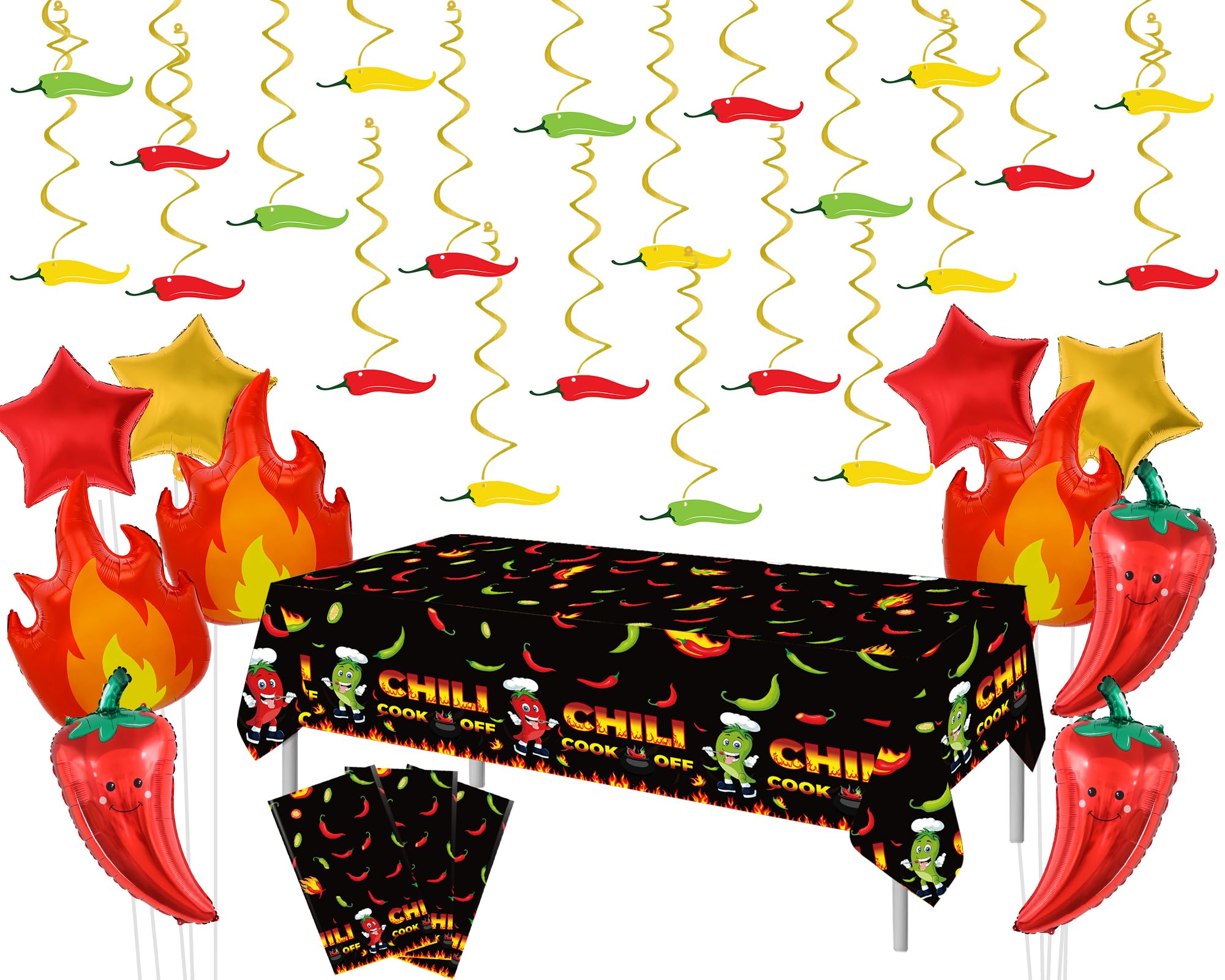 Amazon.com : 28 Pcs Chili Cook Off Decorations, Chili Cook Off ...