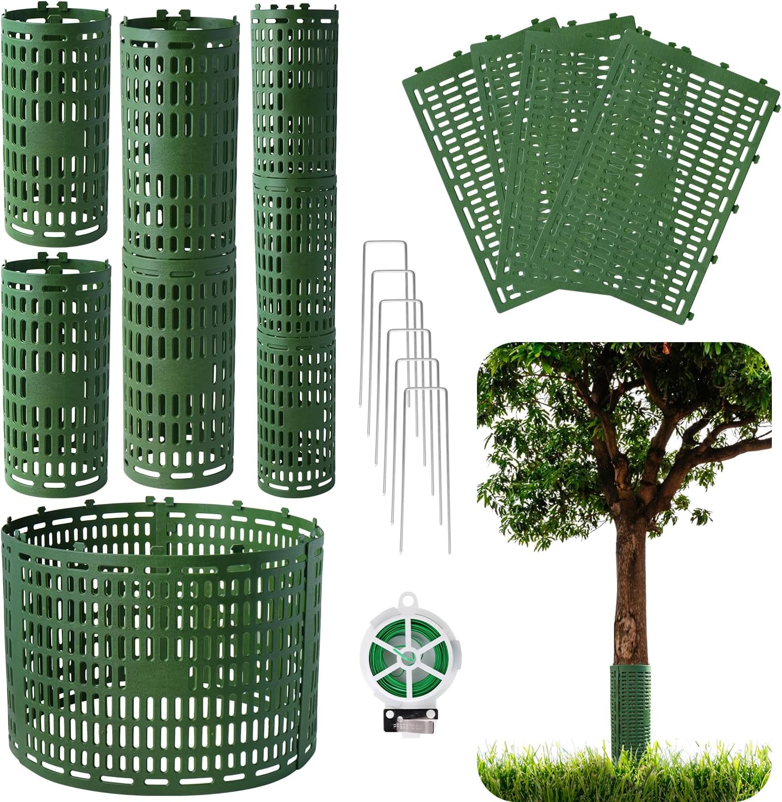 Amazon.com : GDUUZ 6 Pack Tree Trunk Bark Sapling and Plant Protector ...