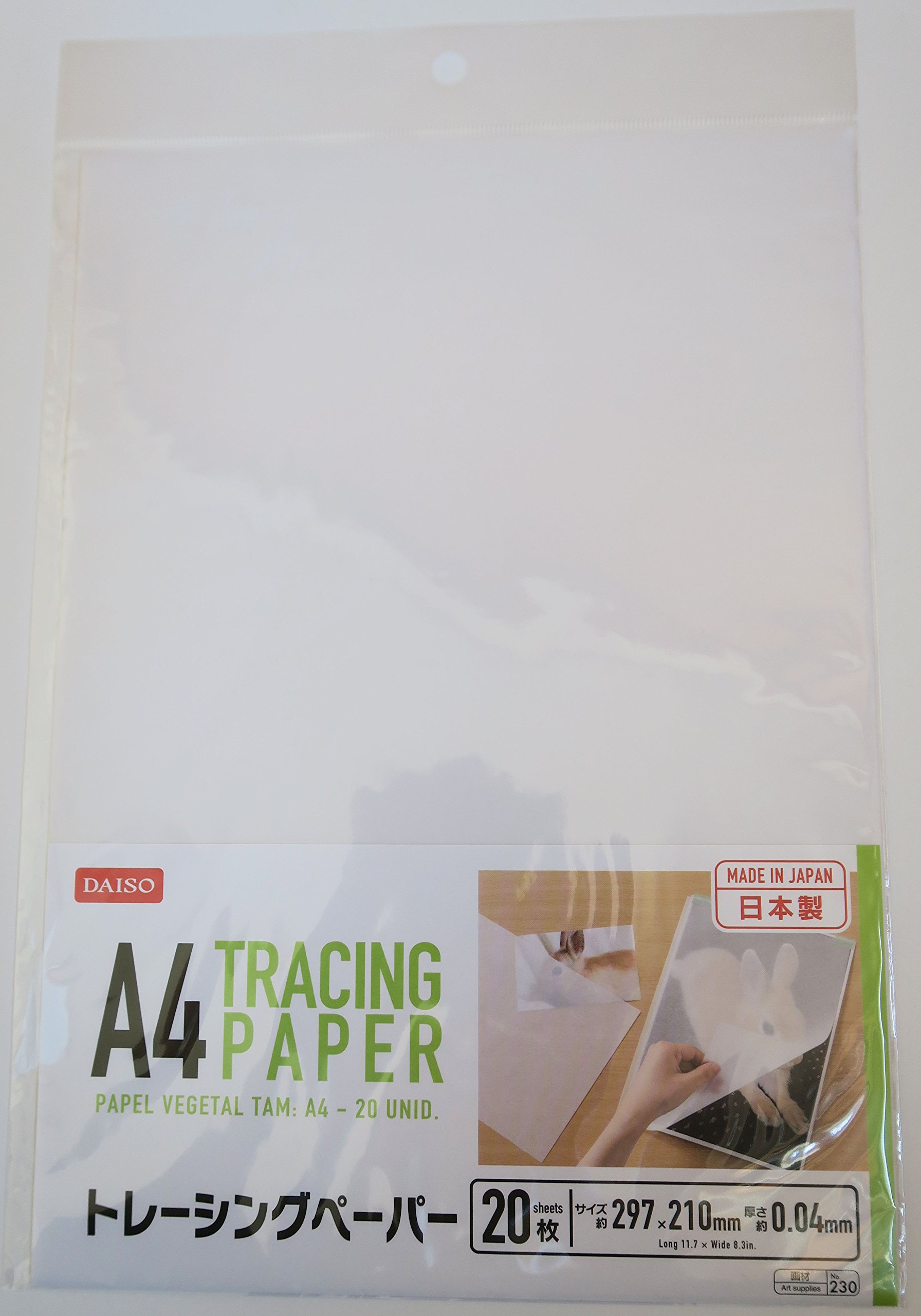 Tracing Paper A4 Size (11.7" x 8.3") 297mm x 210mm 0.04mm Thickness ...