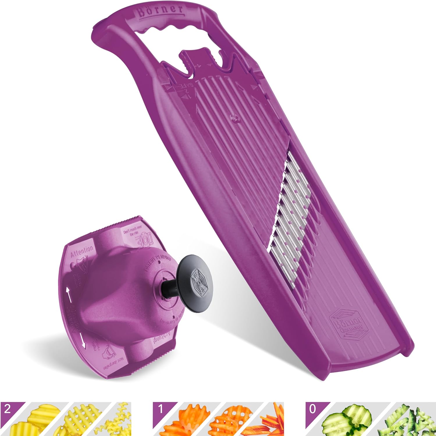 Amazon.com: Börner Wave/Gaufrel PowerLine Vegetable Slicer • Corrugated ...
